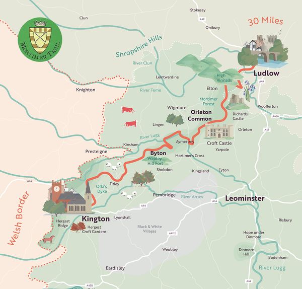 Ludlow to Kington Mortimer Trail for walkers and trail runners ...
