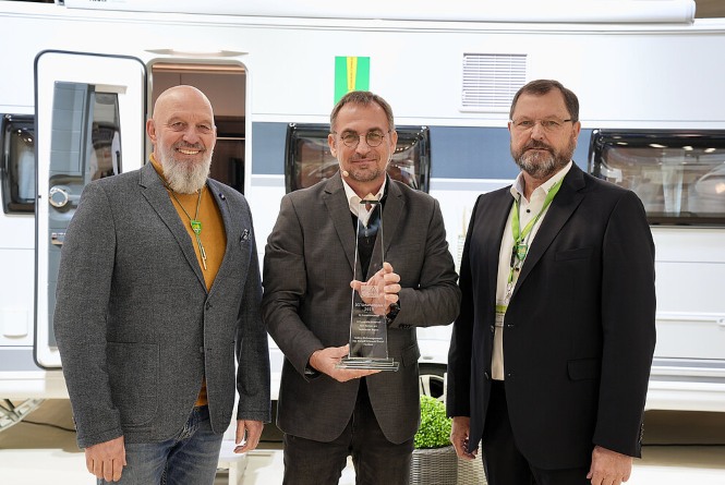 Hobby Maxia caravan receives DCC safety award 2023 - Van Life Matters